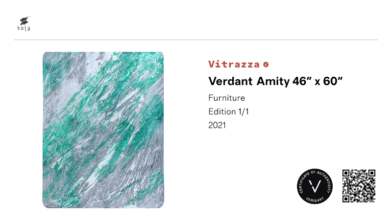 Vitrazza | Verdant Amity 46" x 60" | View certificate