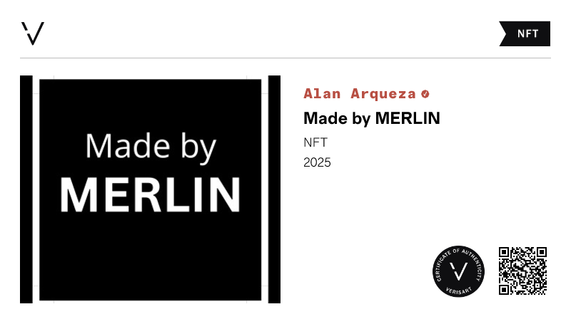 Alan Arqueza | Made by MERLIN | View certificate