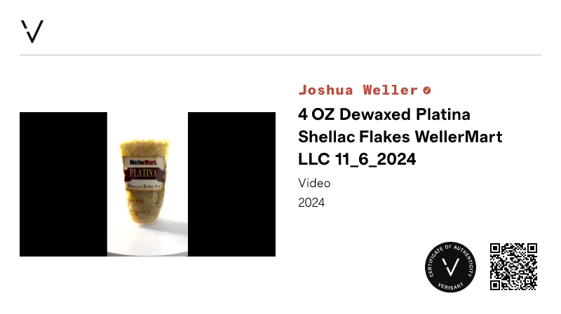 Joshua Weller | 4 OZ Dewaxed Platina Shellac Flakes WellerMart LLC 11_6 ...