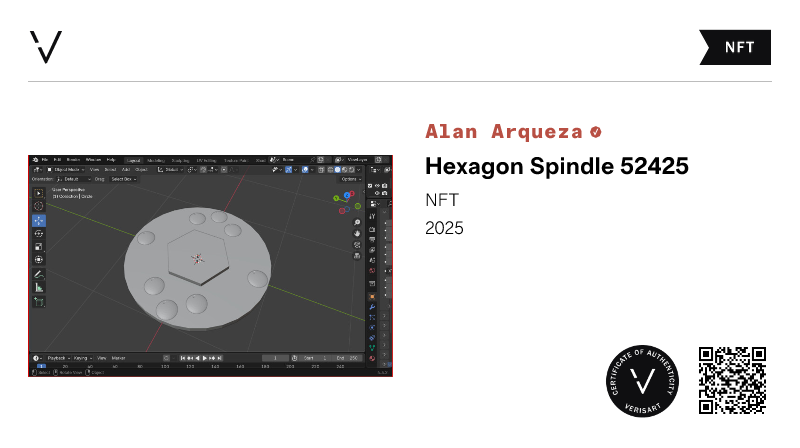 Alan Arqueza | Hexagon Spindle 52425 | View certificate