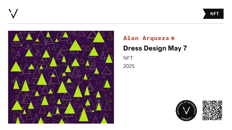 Alan Arqueza | Dress Design May 7 | View certificate