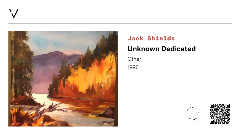 Jack Shields | Unknown Dedicated | View certificate