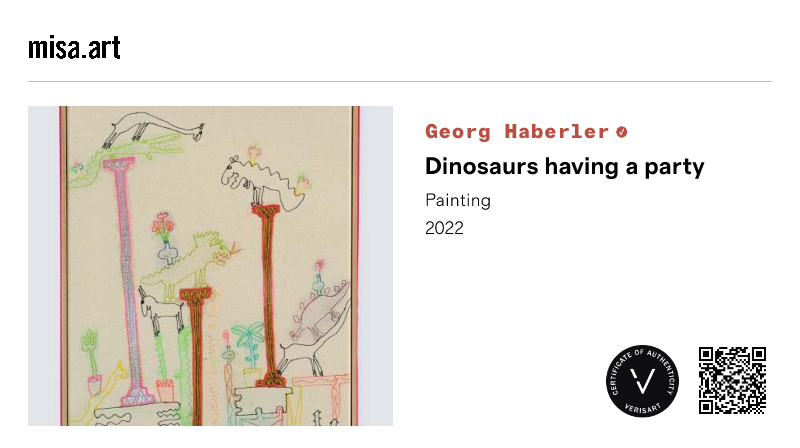 Georg Haberler | Dinosaurs having a party | View certificate