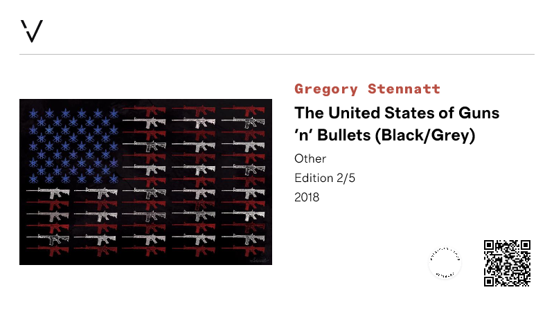Gregory Stennatt | The United States of Guns 'n' Bullets (Black/Grey ...