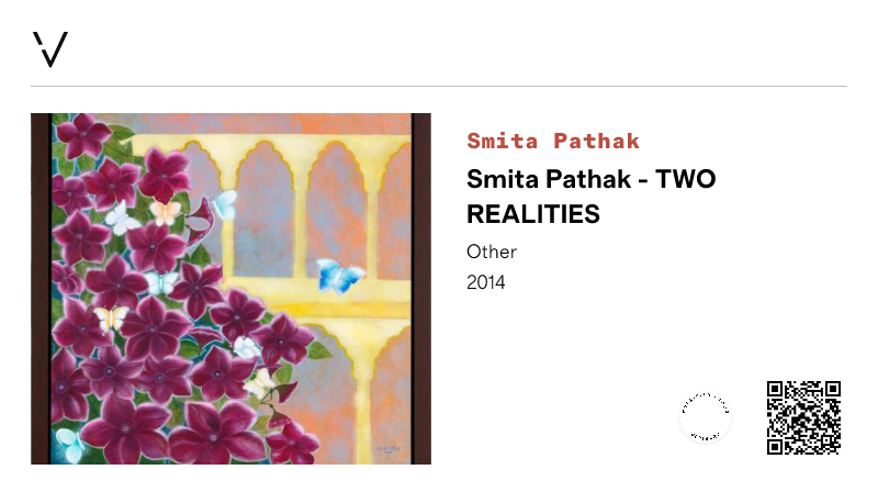 Smita Pathak | Smita Pathak - TWO REALITIES | View certificate