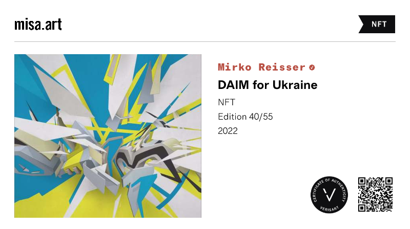 Mirko Reisser | DAIM for Ukraine | View certificate