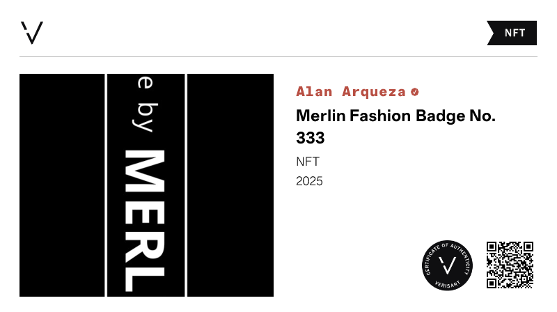 Alan Arqueza | Merlin Fashion Badge No. 333 | View certificate
