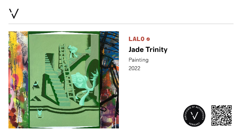 LALO | Jade Trinity | View certificate