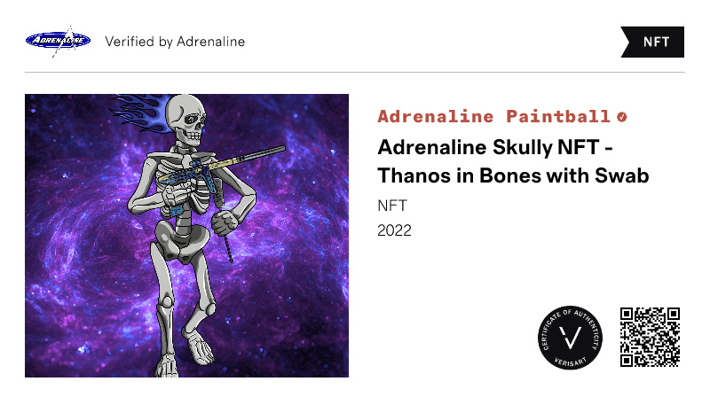 Adrenaline Paintball | Adrenaline Skully NFT - Thanos in Bones with ...