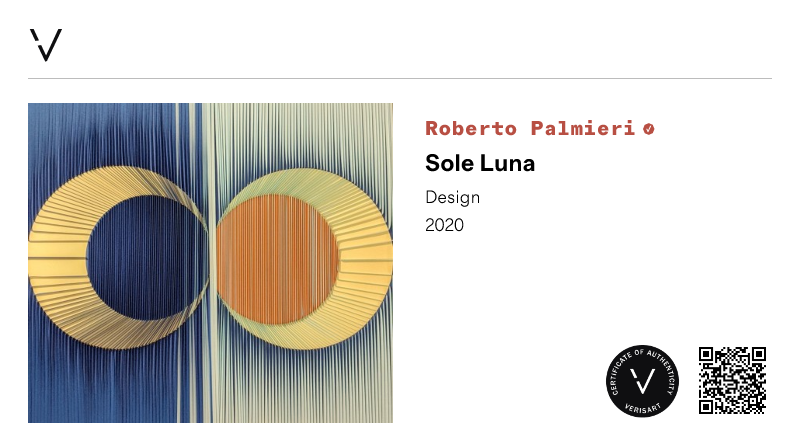 Roberto Palmieri | Sole Luna | View certificate