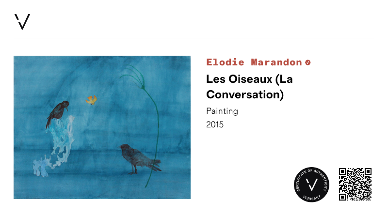 Elodie Marandon | Les Oiseaux (La Conversation) | View certificate