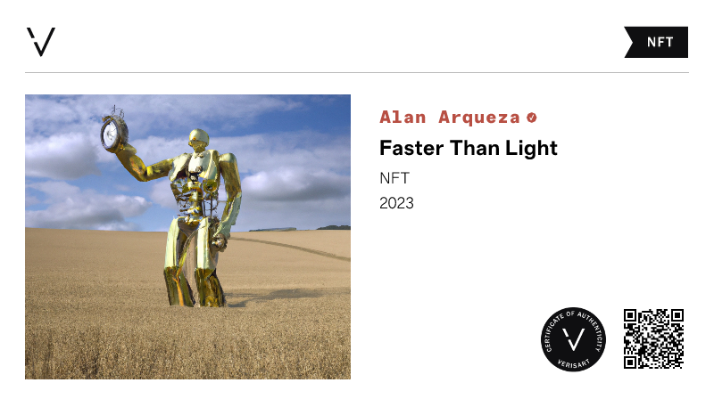 Alan Arqueza | Faster Than Light | View certificate