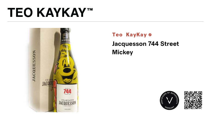 Teo KayKay | Jacquesson 744 Street Mickey | View certificate